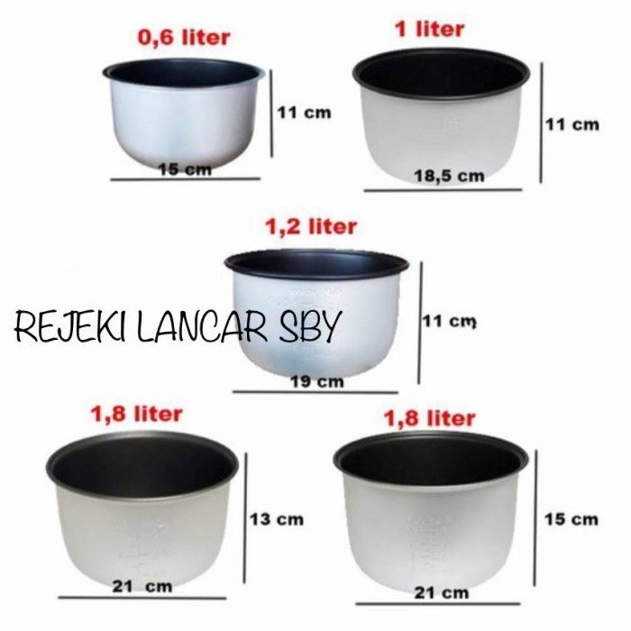 Jual Panci Teflon Magicom Rice Cooker Miyako 1.8 Liter Tinggi | Shopee ...
