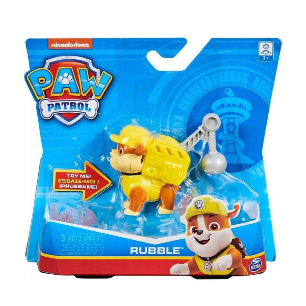 Jual BEYBA Paw Patrol Talking Rubble Pup Figure ORIGINAL | Shopee Indonesia