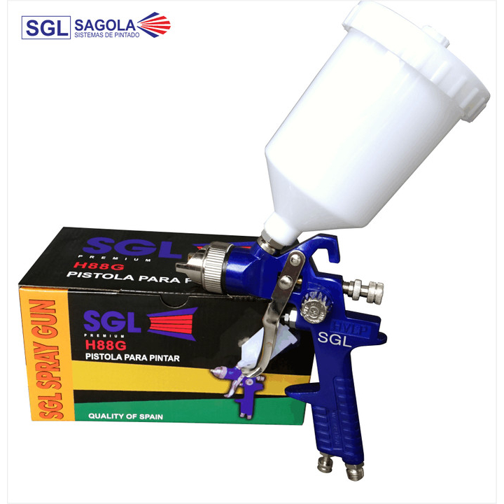Jual SGL Spray Gun Hvlp H88G 1.4mm - Spraygun Alat Semprot Cat Tabung ...