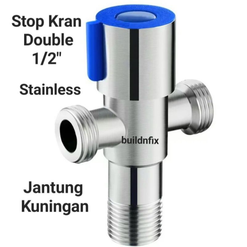 Jual STOP KRAN STAINLESS/ STOP KRAN KLOSET WASTAFEL 1/2" SUS 304 ...