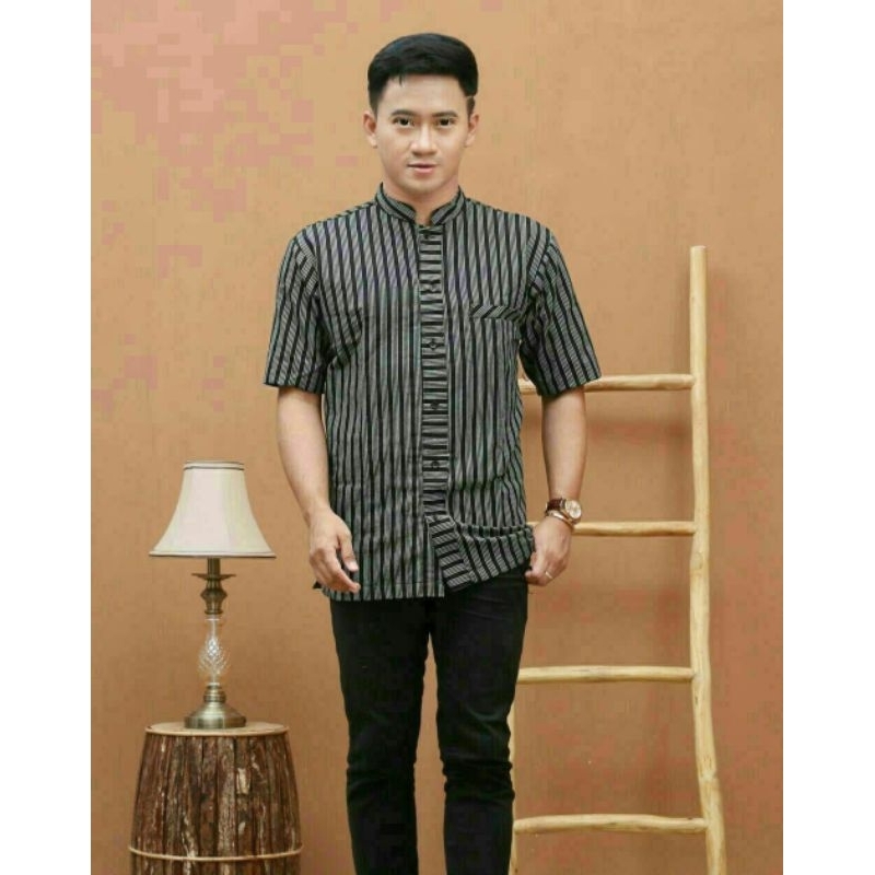 Jual BAJU ADAT KEMEJA LURIK ADAT JAWA HEM LURIK PAKAIAN ADAT JAWA HEM ...