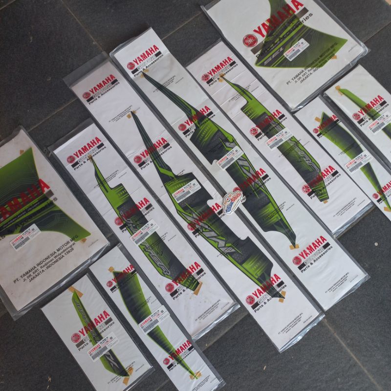 Jual Strip striping lis grapik Fullset jupiter MX new LC135 hijau LGM6 ...