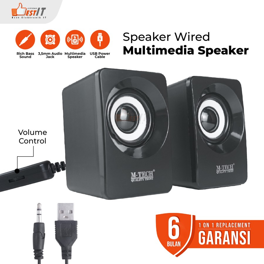 Jual Speaker M-tech Original Multimedia PC Komputer Laptop A2 | Shopee ...