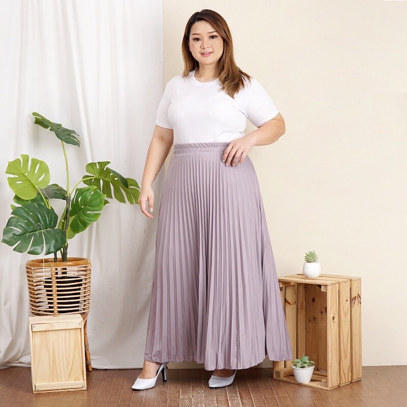 Jual Rok Plisket Jumbo Premium Mayung Hyget - Pleated Skirt Big Size - Bawahan Rok Muslim ...