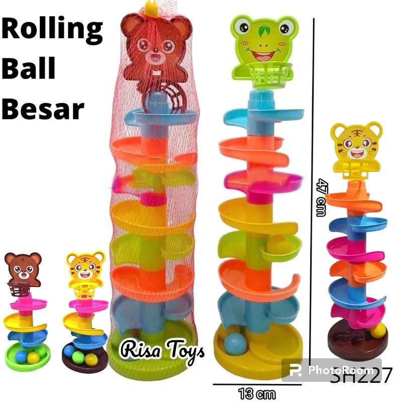 Jual ROLLING BALL (MAINAN BALITA/ANAK KECIL) BOLA BERPUTAR MENURUN, 8 ...