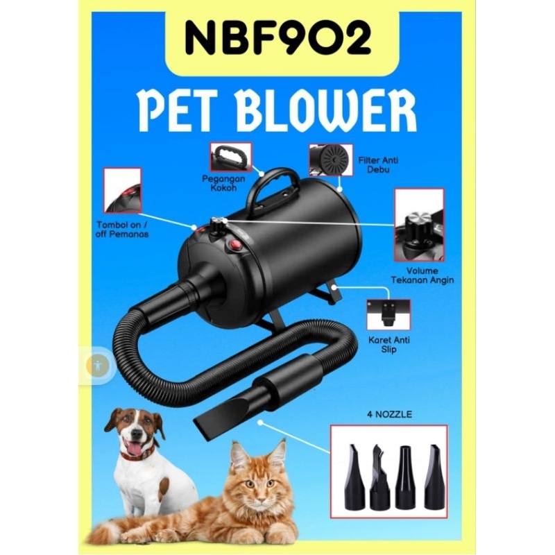 Jual PROMO BLOWER NBF - 902 PROFESIONAL PET DRIYER ( Blower Hewan ...
