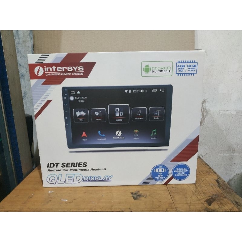 Jual Head unit android INTERSYS IDT-9155 QLED DISPLAY RAM 4+64GB 9 inch ...