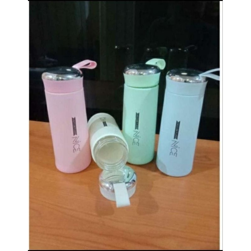 Jual botol minum / botol kaca / botol sovenir 400ml+ box | Shopee Indonesia