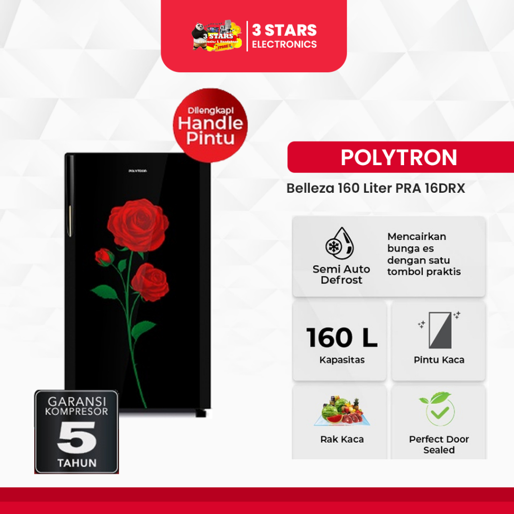 Jual POLYTRON Kulkas 1 Pintu Belleza Varia 160 liter PRA 16DRX | Shopee ...