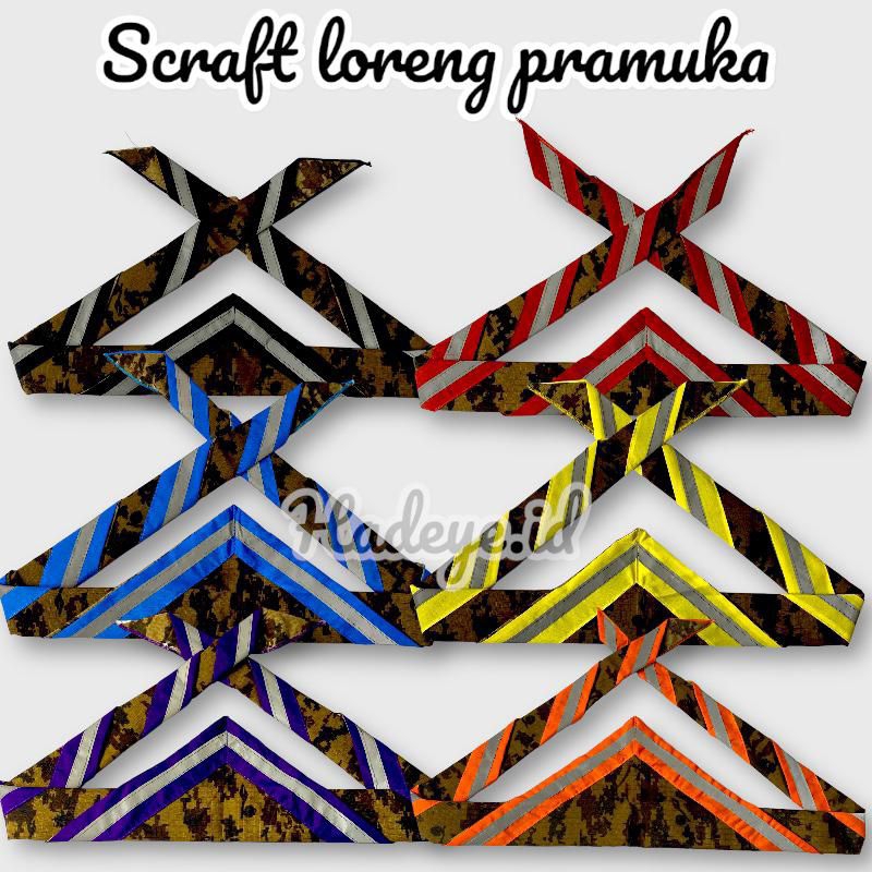 Jual Scraft Pramuka / Skrap pramuka / Scraf Pramuka Loreng / Scrap ...