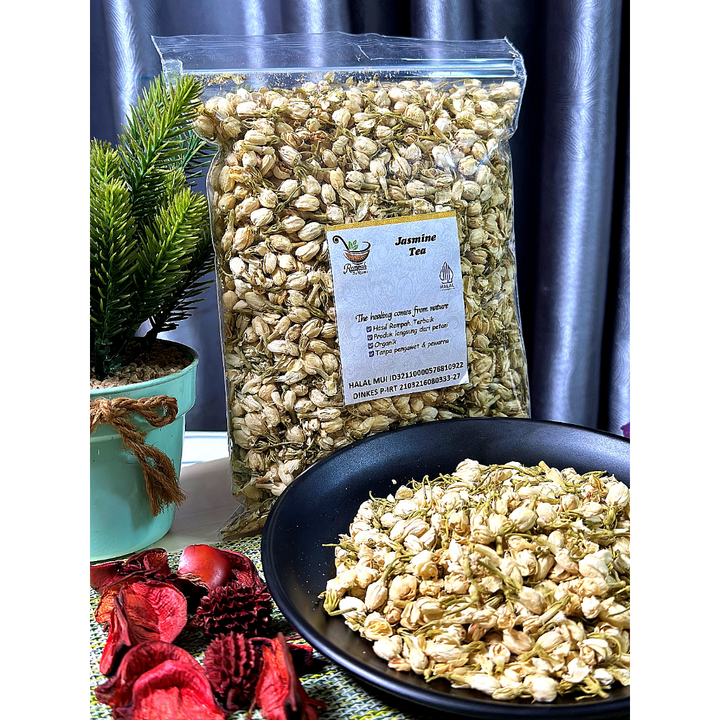 Jual Teh Melati Putih Kuncup Kering 50 gram / 10 Gram - Rempah Bu Risma ...