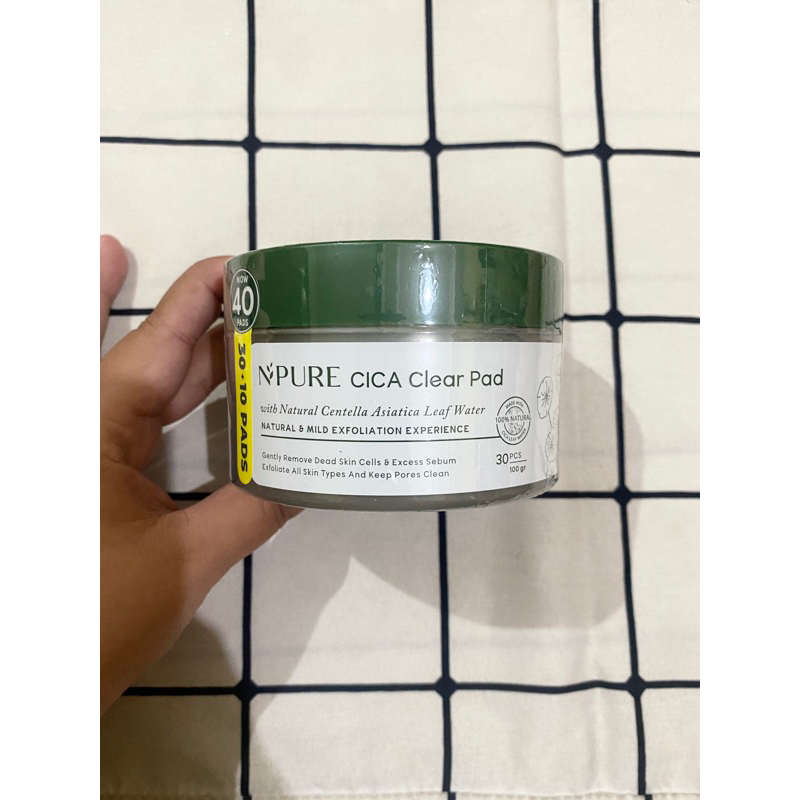 Jual NEW NPURE CICA CLEAR PAD 40 PADS - Anti Acne Exfoliating Pad ...