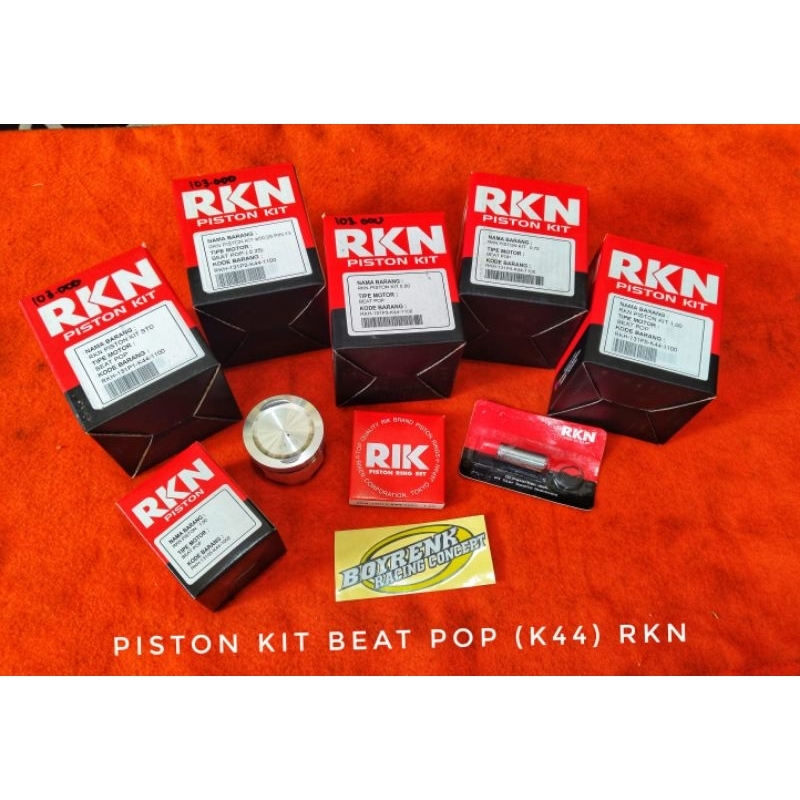 Jual PISTON KIT / SEHER PAKET BEAT POP (K44) BEAT ESP RKN RIK RIKEN OVZ STD|25|50|75|100 PIN 13 ...