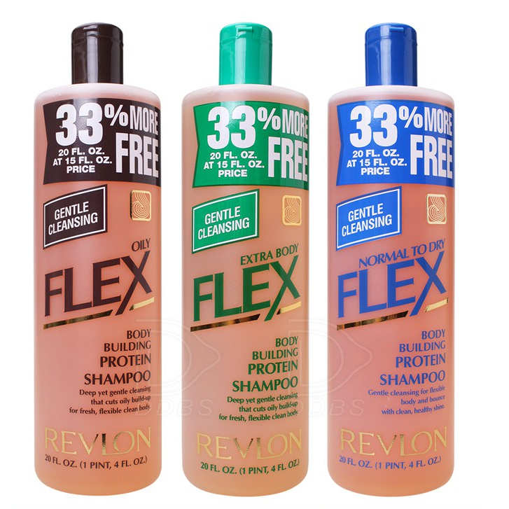 Jual REVLON FLEX Gentle Cleansing Body Building Protein Shampoo (592ml ...