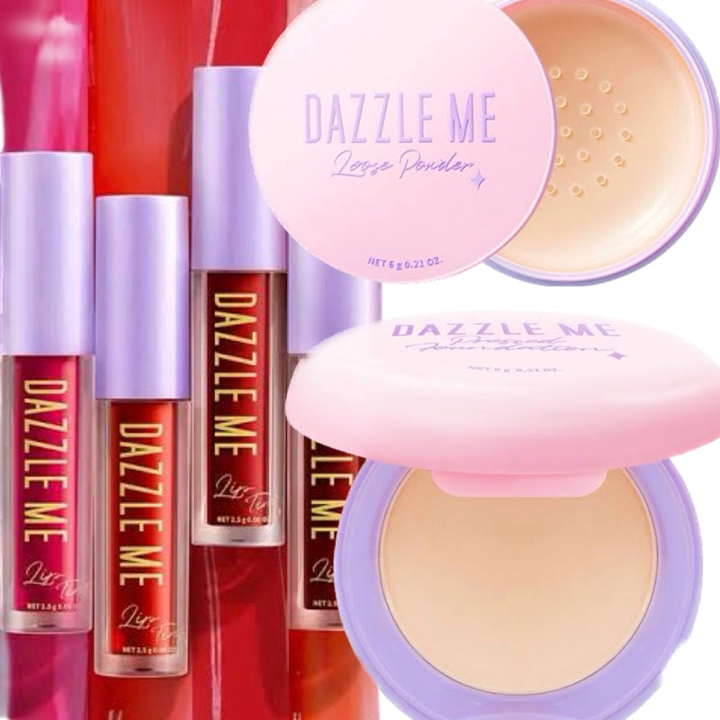 Jual DAZZLE ME Ink-Licious Lip Tint | Loose Powder | Pressed Foundation ...