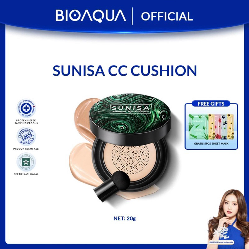 Jual [READY] BACA DESKRIPSI‼️ TERMURAH BIOAQUA x SUNISA Bedak Cushion ...