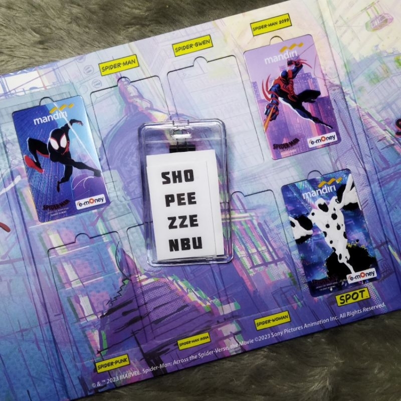 Jual kartu emoney spiderverse mandiri e-money card spider verse miles ...