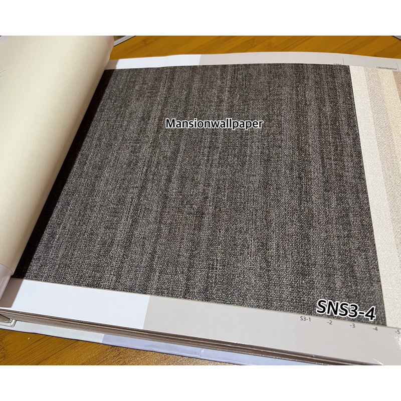 Jual Wallpaper Dinding Polos Premium Tebal Abu Muda Abu Tua Cream Nude Tekstur Linen Vintage ...