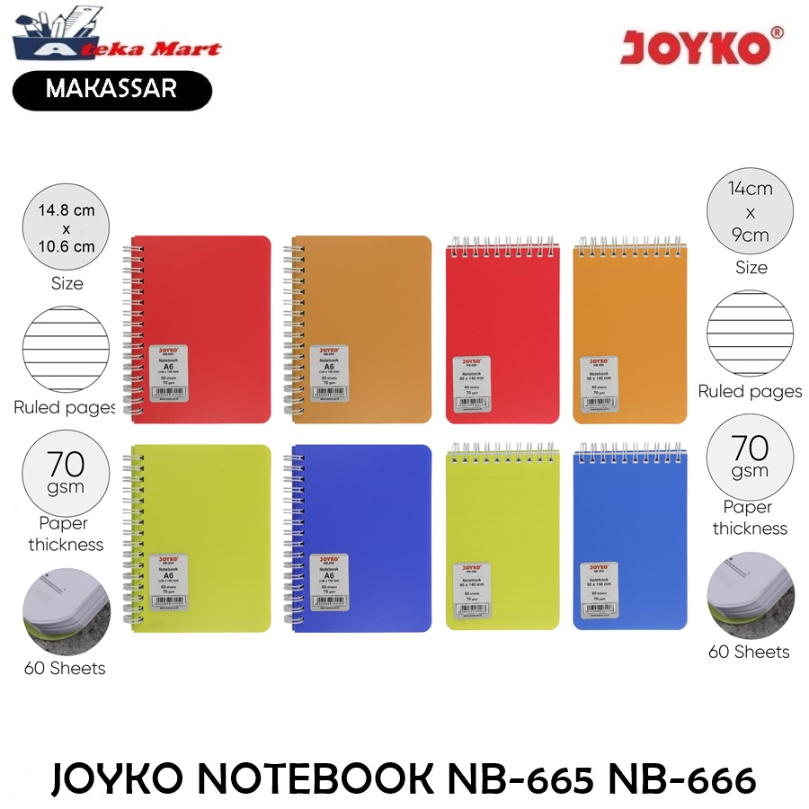 Jual [PCS] JOYKO NOTEBOOK NB-665 NB-666 NOTES | Shopee Indonesia