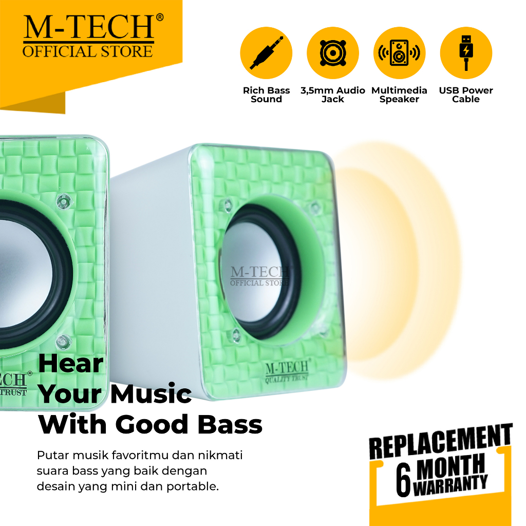 Jual Speaker Komputer / PC / Laptop Multimedia M-Tech A3 Original ...