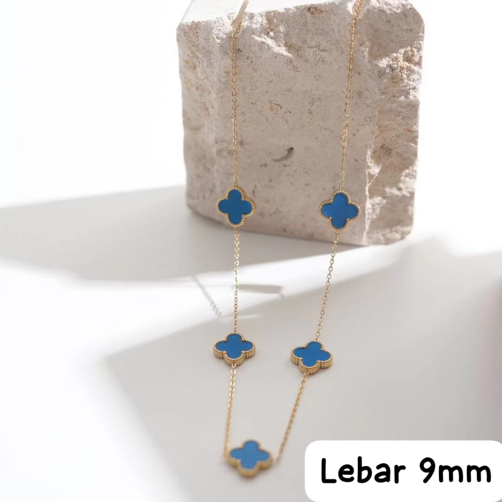 Jual KALUNG TITANIUM BUNGA SEMANGGI GERIGI BOLAK BALIK ANTI LUNTUR ...