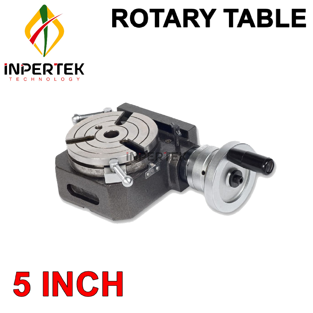 Jual Rotary Table 5" Meja Putar Milling Dividing Vertical Horizontal 5 ...