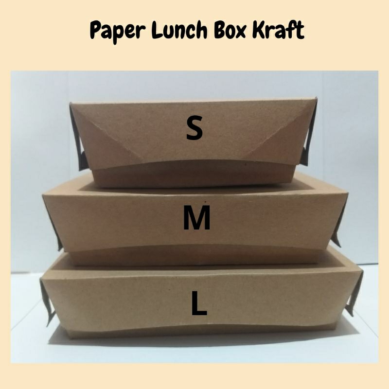 Jual Paper Lunch Box Kraft | Shopee Indonesia