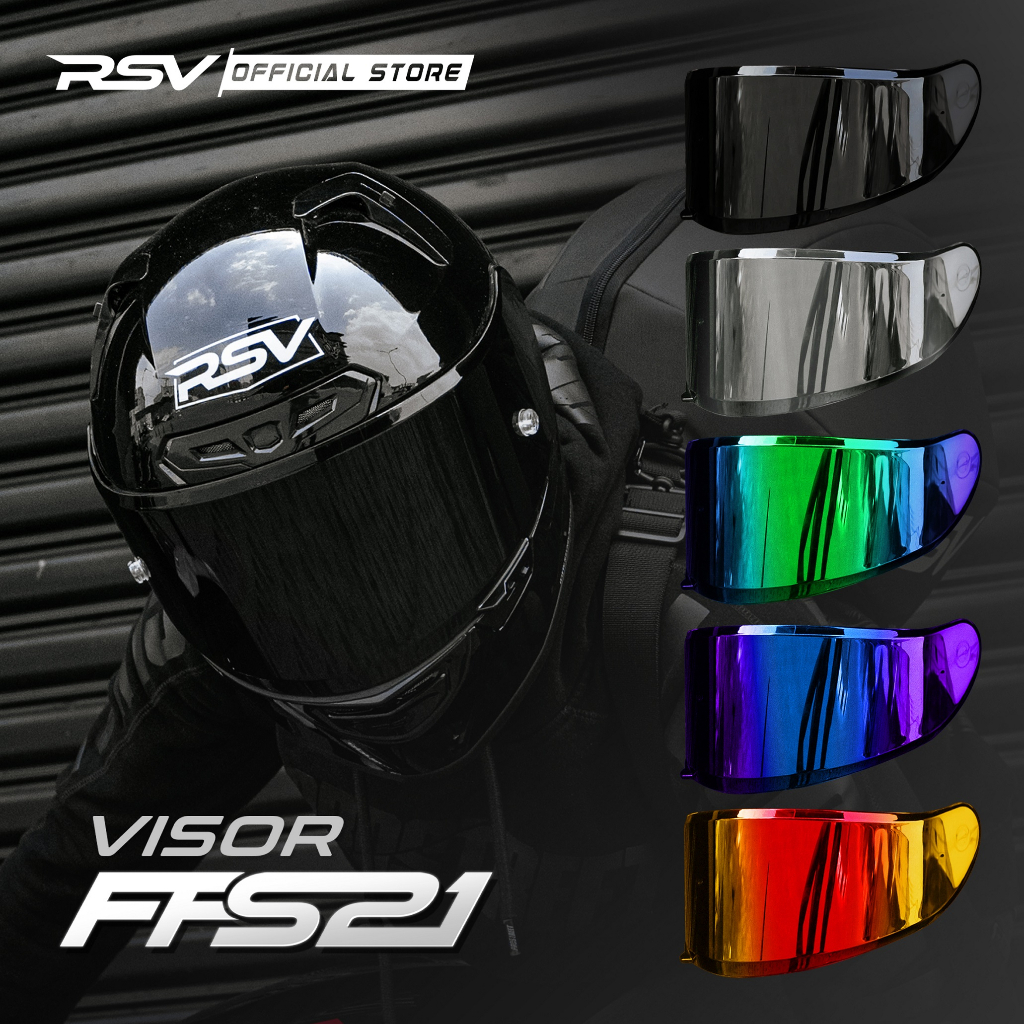 Jual Visor RSV FFS21 FFC21 LIGHTSMOKE DARKSMOKE BLUE SILVER REDGOLD ...