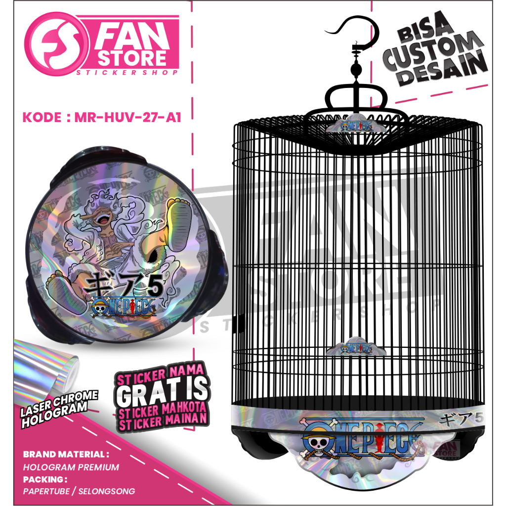 Jual Stiker Decal Sangkar Murai Hologram UV - Sticker Tebok Murai BNR ...