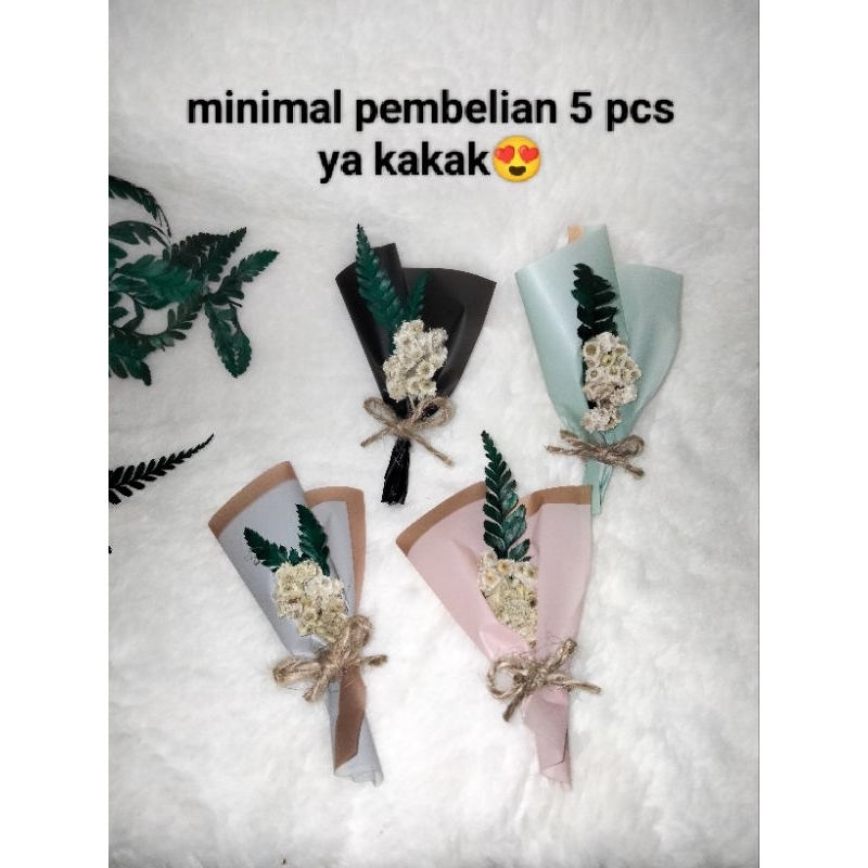 Jual buket mini bunga kering/souvernir/aesthetic/murah/hampers | Shopee ...