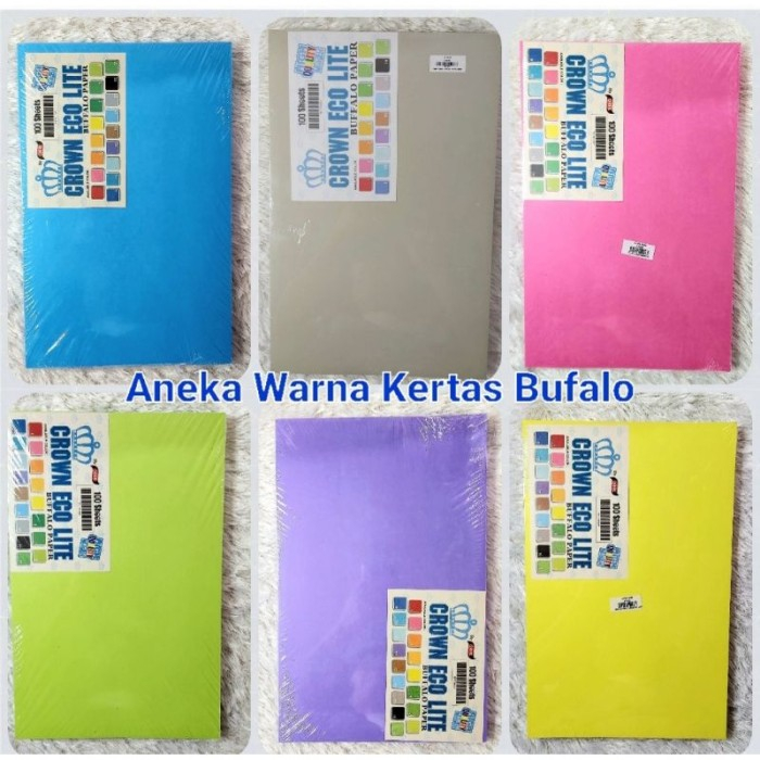 Jual KERTAS BUFALO CROWN POLOS P:100 | Shopee Indonesia