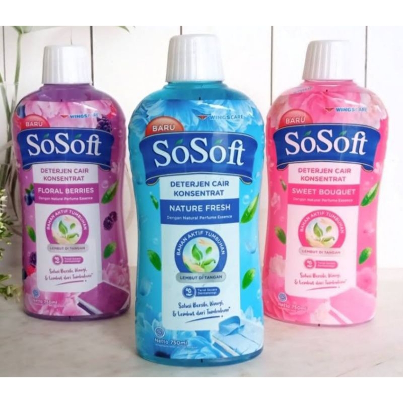 Jual So Soft Detergen Cair Kosentrat 700ml | Shopee Indonesia