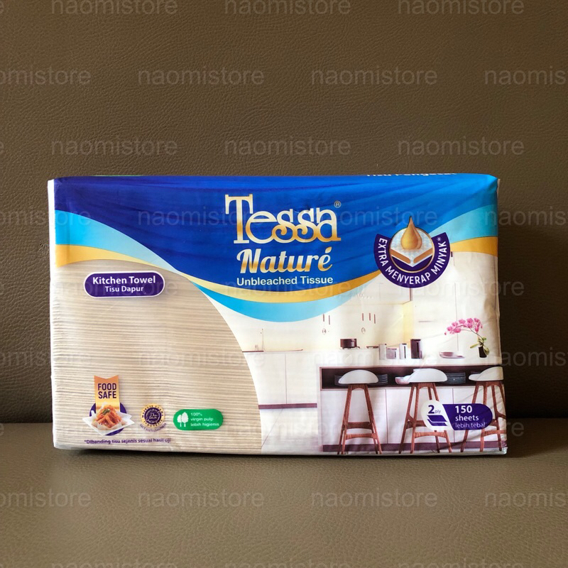 Jual Tessa Tissue / Tisu Kitchen Towel 2ply 150 sheets Unbleach Tissue ...