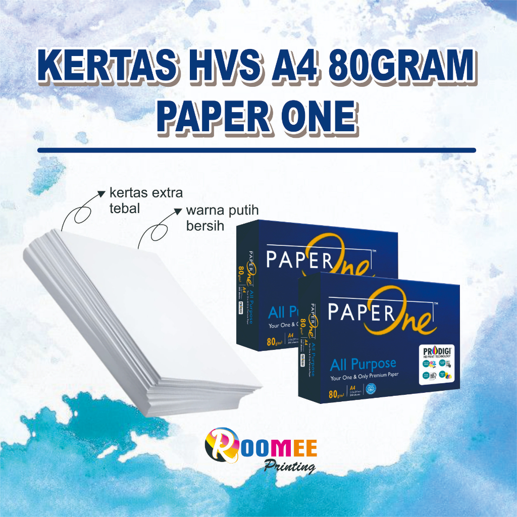 Jual (PROMO) KERTAS HVS A4 80 GRAM PAPER ONE TERMURAH | Shopee Indonesia