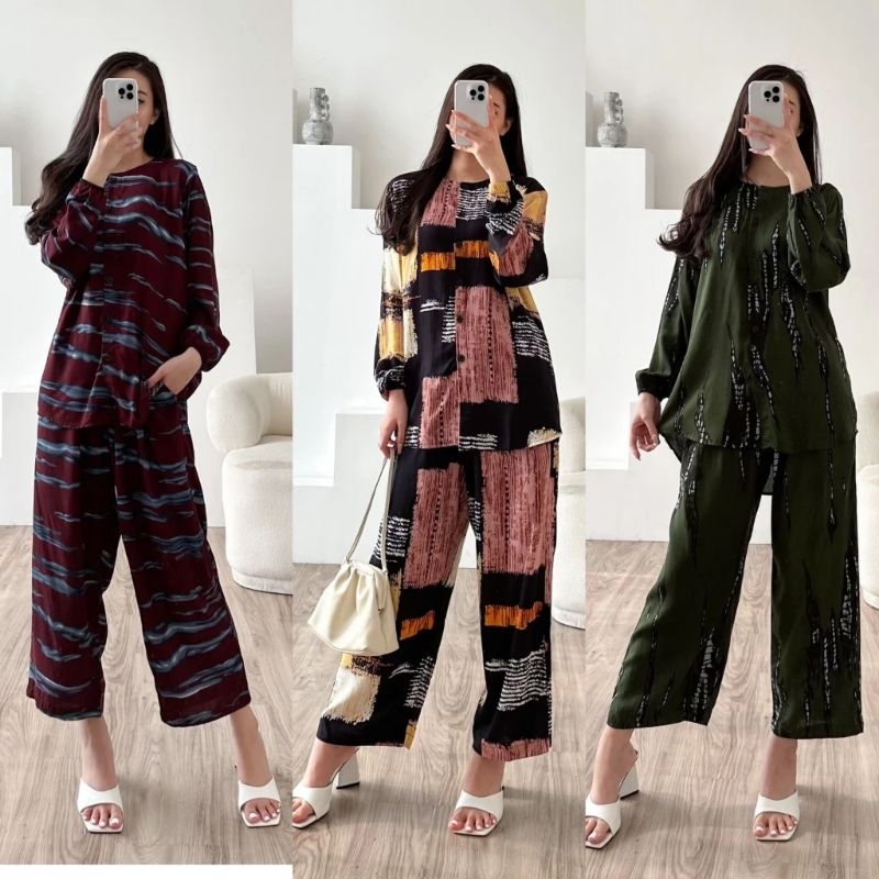 Jual BAJU SET KEKINIAN 2023 baju set buat santai baju set buat hengout ...