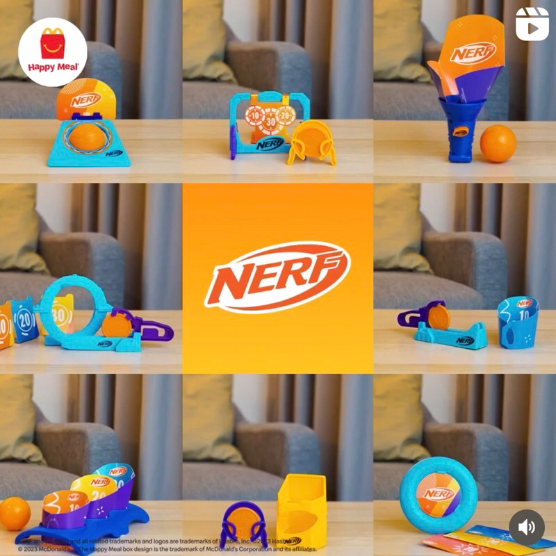 Jual Mainan Happy Meal McD Toys Nerf McDonald Toy baru new segel ...