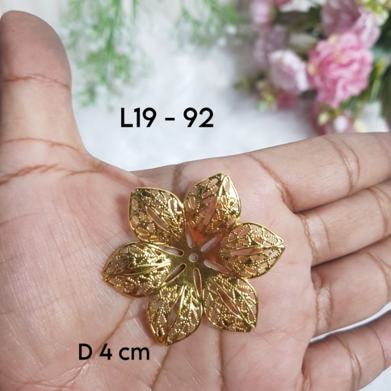 Jual PLAT ORNAMEN BESI UKIR LEMPENGAN HIAS SESERAHAN MAHAR Seri bunga 1 ...