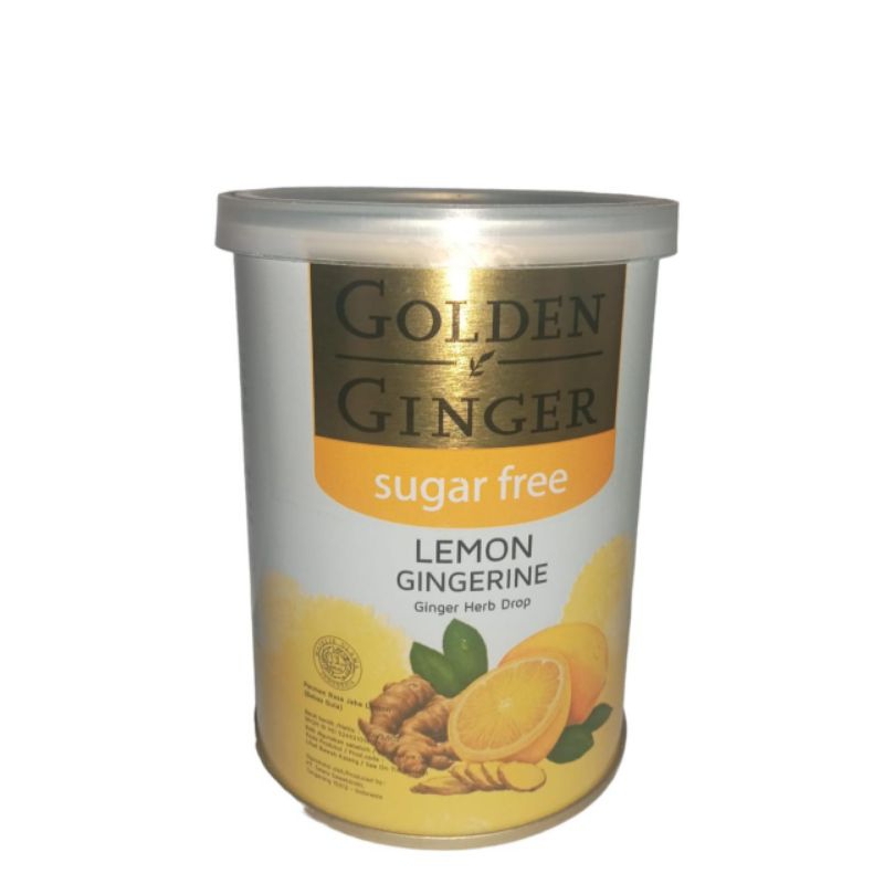 Jual Golden Ginger Herb Drop Sugar Free Lemon Gingerine Permen Jahe ...