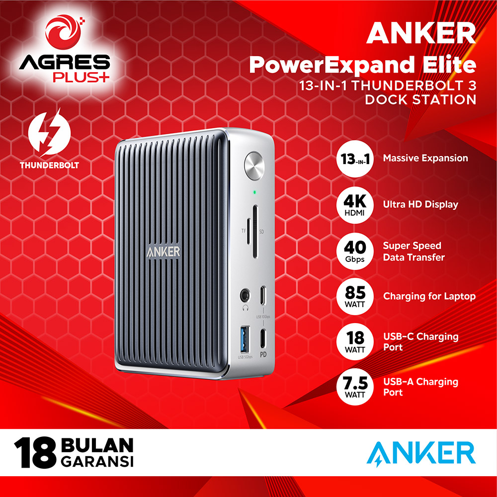 Jual ANKER Powerexpand Thunderbolt 3 13-in-1 Full Docking Station - A8396 AGP | Shopee Indonesia