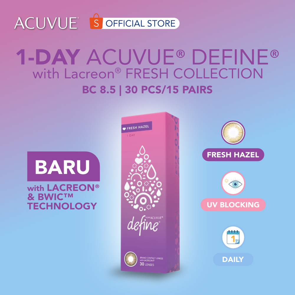 Jual Acuvue Define Fresh Hazel (Daily) | Shopee Indonesia