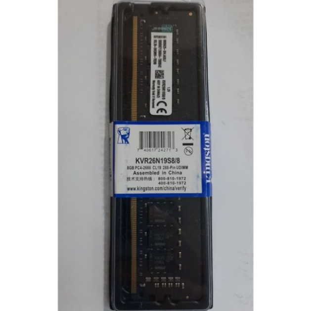 Jual Memory RAM DDR4 8GB KIngston LongDimm Ram PC Komputer Ram Kingston DDR4 8GB 2666MHz ...