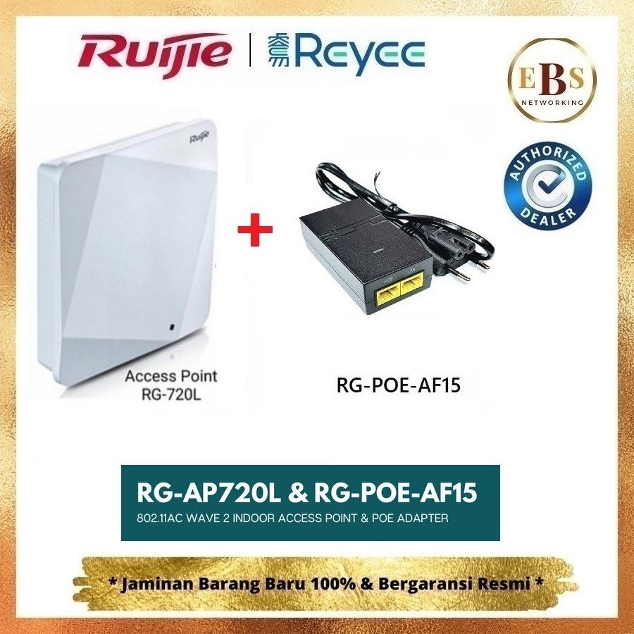Jual Ruiji RG-AP720-L + RG-POE-AF15 Access Point Ceiling Indoor RG AP720L | Shopee Indonesia