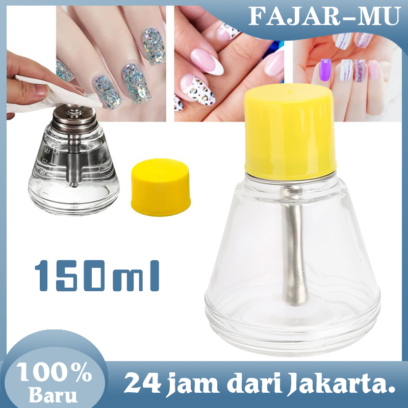 Jual Botol Tiner Kaca Tiner Glass Leak Proof Dispenser Botol pompa kosong Pump Penghapus Nail ...