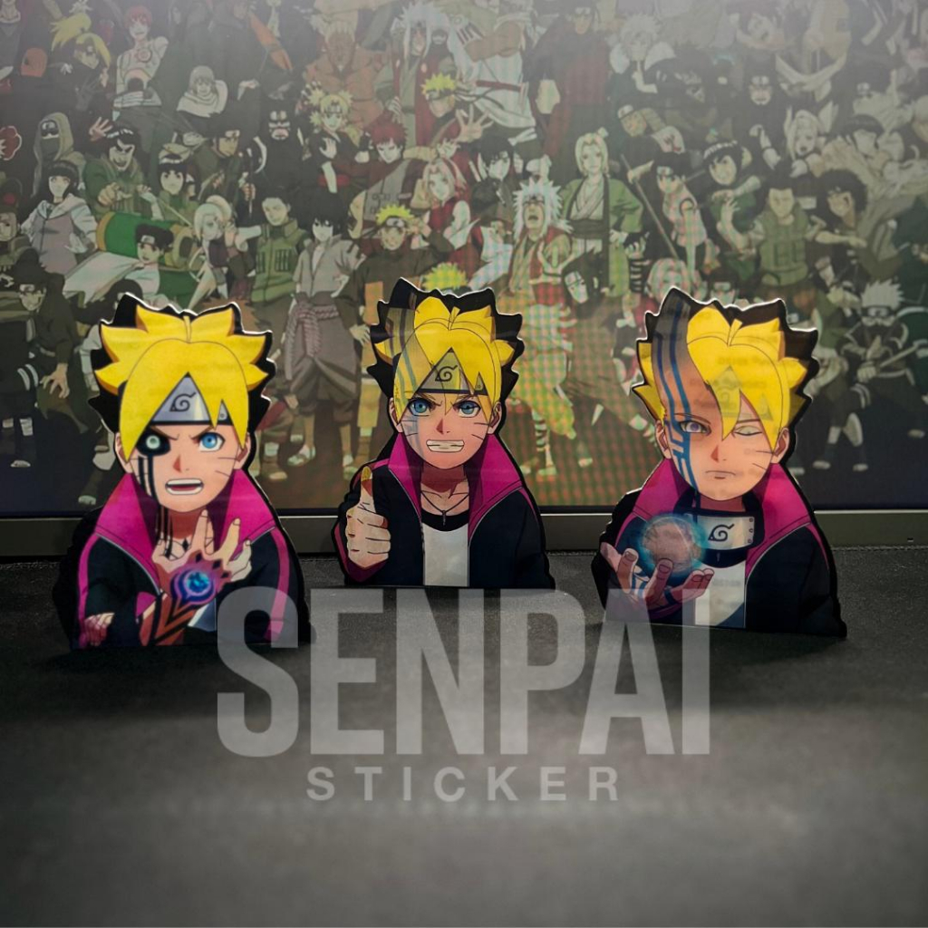 Jual Naruto Sticker Anime 3D SENPAI STICKER TER MURAH Stiker Anti Air ...