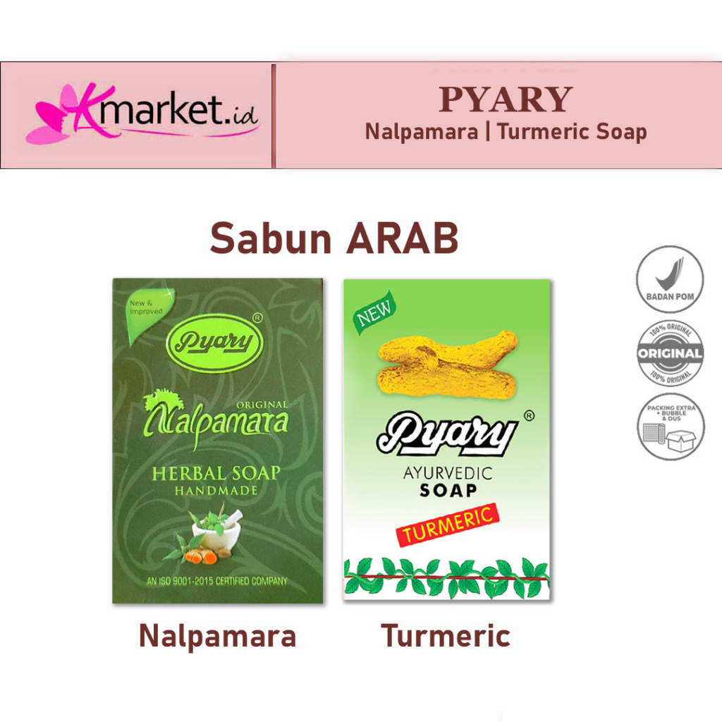 Jual Pyary Sabun Arab 75gr Nalpamara Turmeric Shopee Indonesia