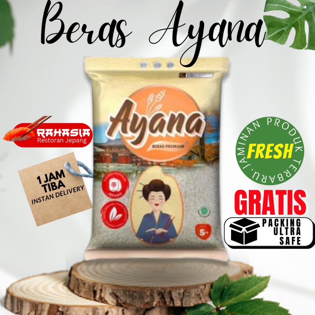 Jual Beras Ayana Premium 5 Kg Pulen Nasi Jepang | Shopee Indonesia