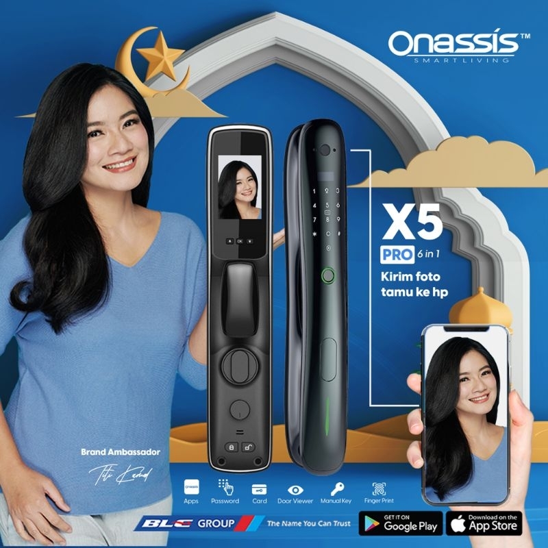 Jual Smart Door Lock Onassis X5 Pro | Shopee Indonesia