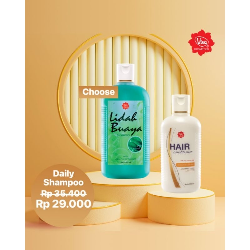 Jual Paket 1 Viva Shampoo 400ml, 1 Viva Hair Conditioner 200 mL ...