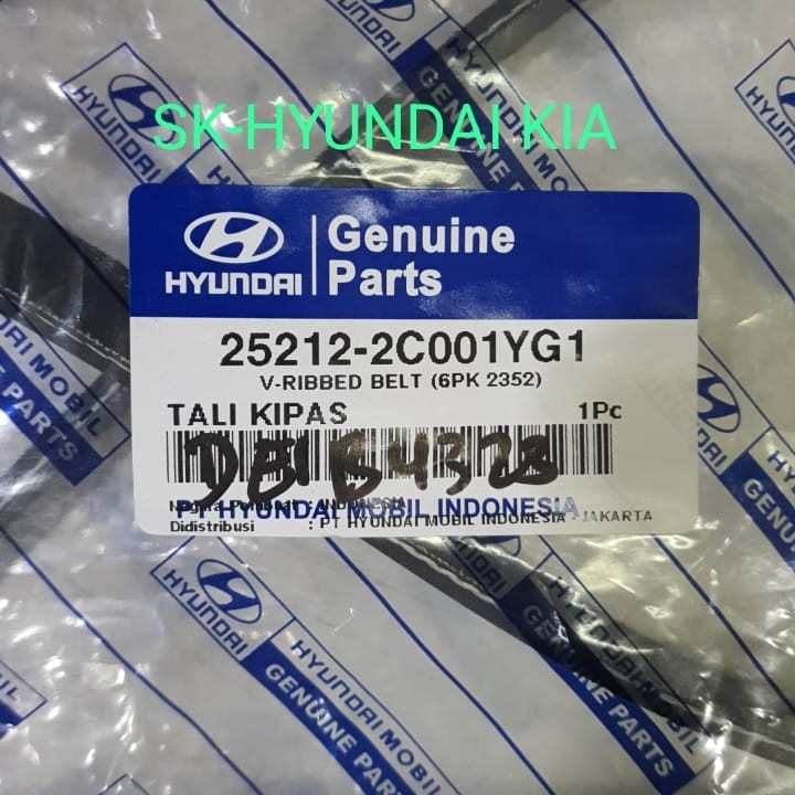 Jual VAN BELT VANBELT FAN BELT HYUNDAI H1 BENSIN - ASLI | Shopee Indonesia