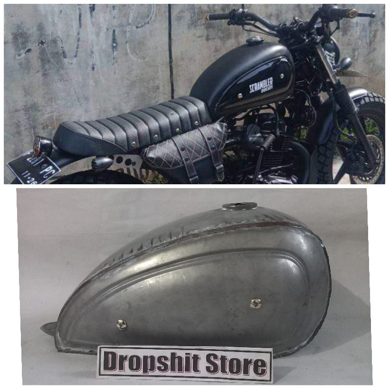 Jual Tangki Custom Tangki japstyle triumph bratcafe bratstyle resin ...
